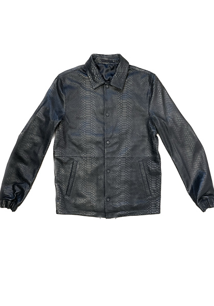 LEATHER JACKET 55 BLACK SNAKE