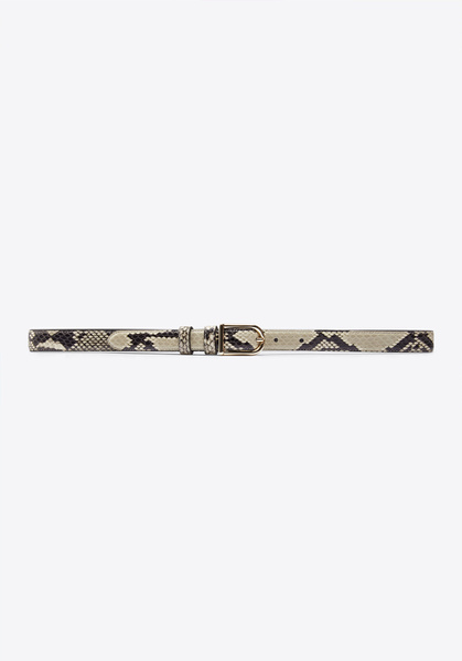 BELT 01 EMBOSSED NATURAL PYTHON